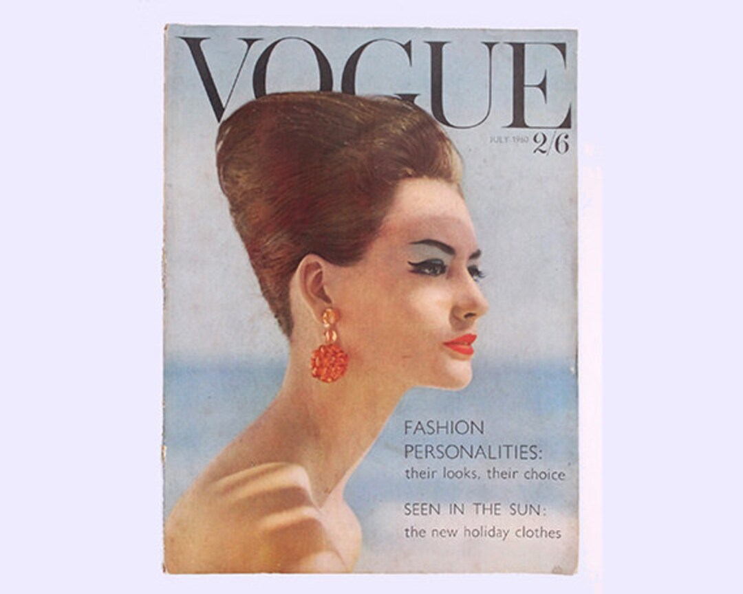 Vintage UK VOGUE Magazine, July 1960, Irving Penn, Eugene Vernier ...