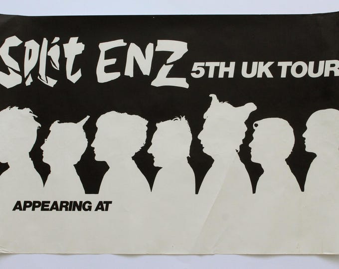 SPLIT ENZ, 5th UK Tour, Vintage Concert Poster C.1978 Rare - Etsy