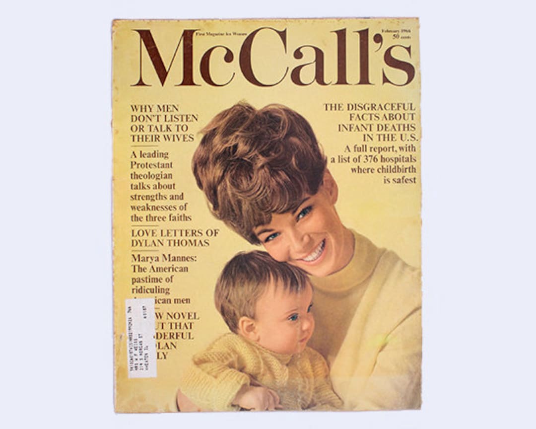 Vintage Mccall's Magazine February 1966 Dylan Thomas, Melvin Sokolsky ...