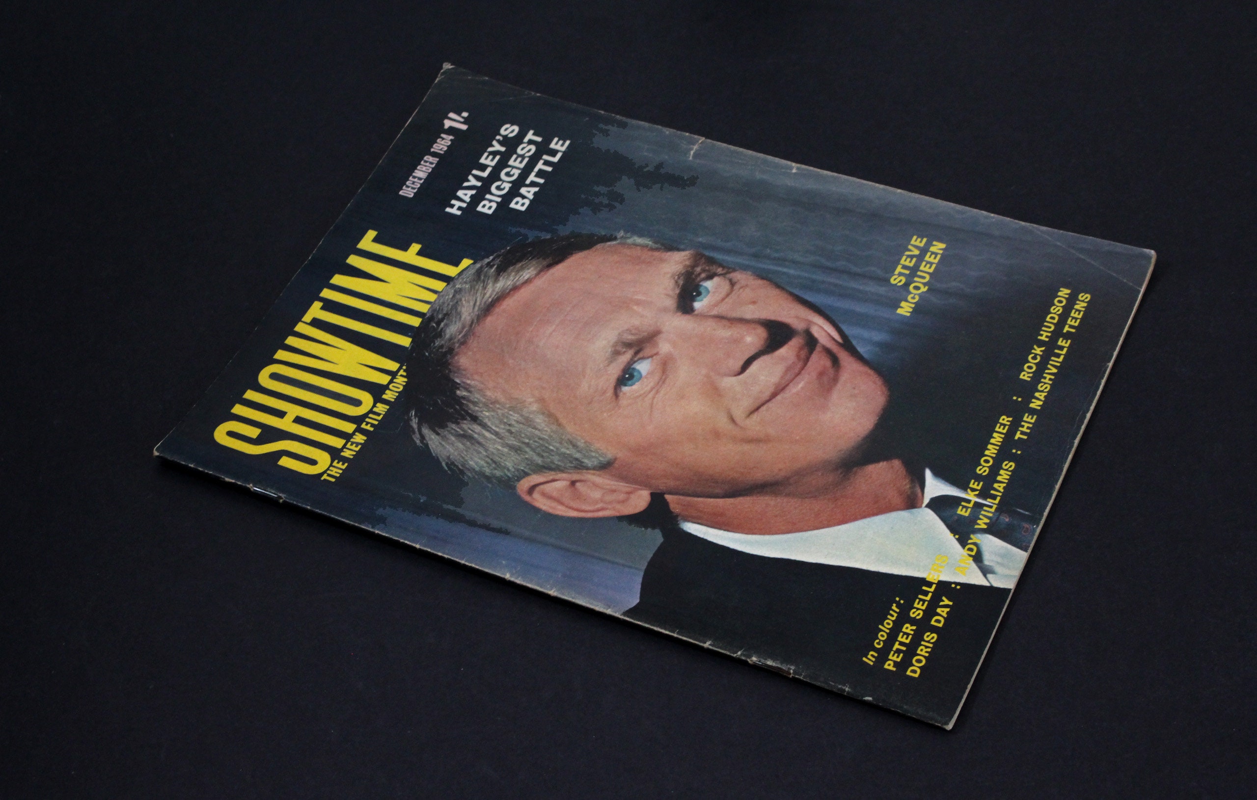 Vintage SHOWTIME Magazine December 1964 Steve Mcqueen Cover - Etsy