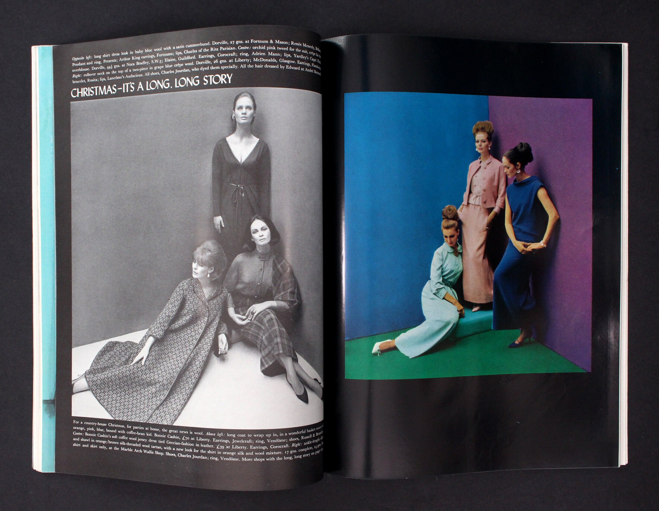 Vintage HARPER'S BAZAAR Magazine UK, December 1963, Richard Dormer ...