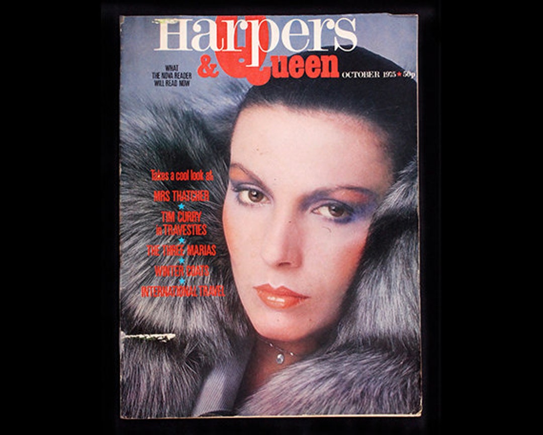 Vintage UK HARPERS & QUEEN Magazine, October 1975 Clive Arrowsmith ...