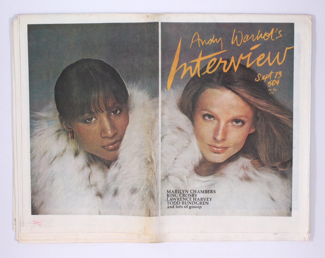 Andy Warhol's INTERVIEW Magazine, September 73, Anne Holbrook & Beverly ...