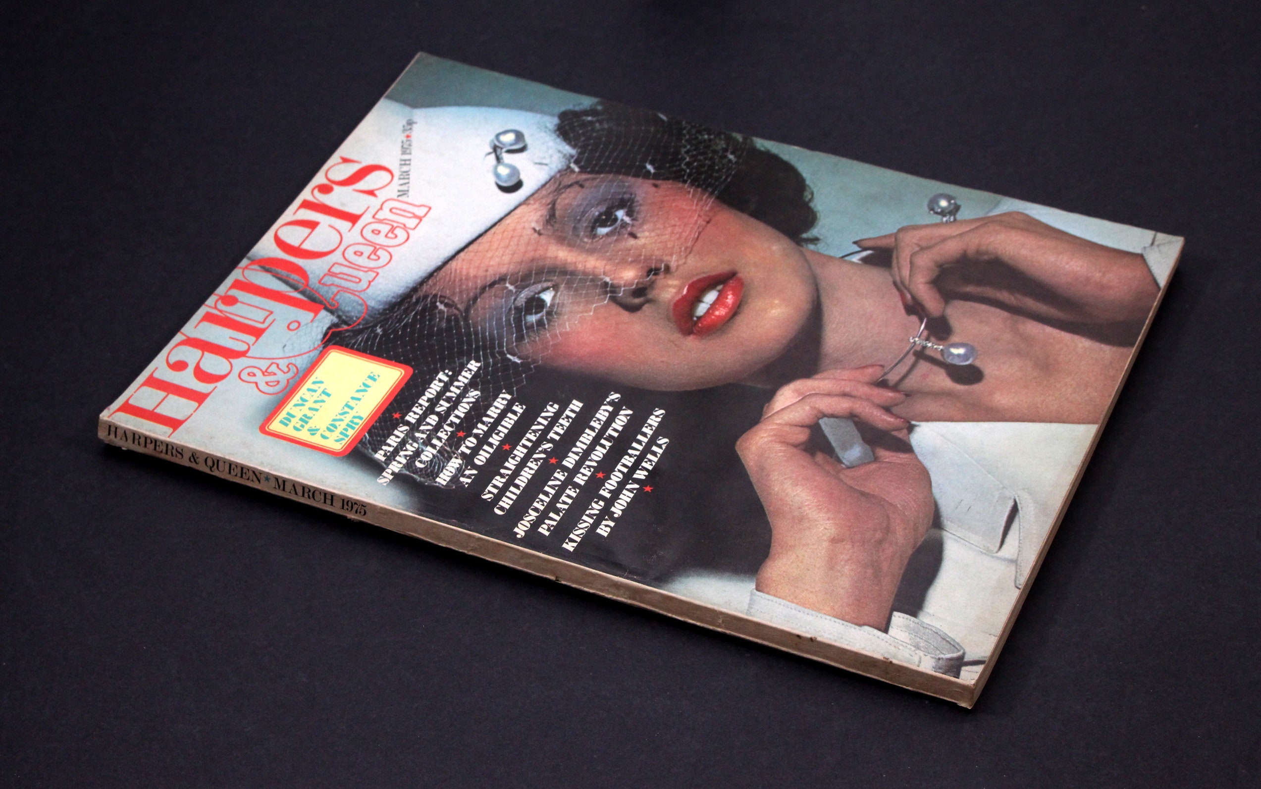 Vintage UK HARPERS & QUEEN Magazine, March 1975 Francois Lamy, Clive ...