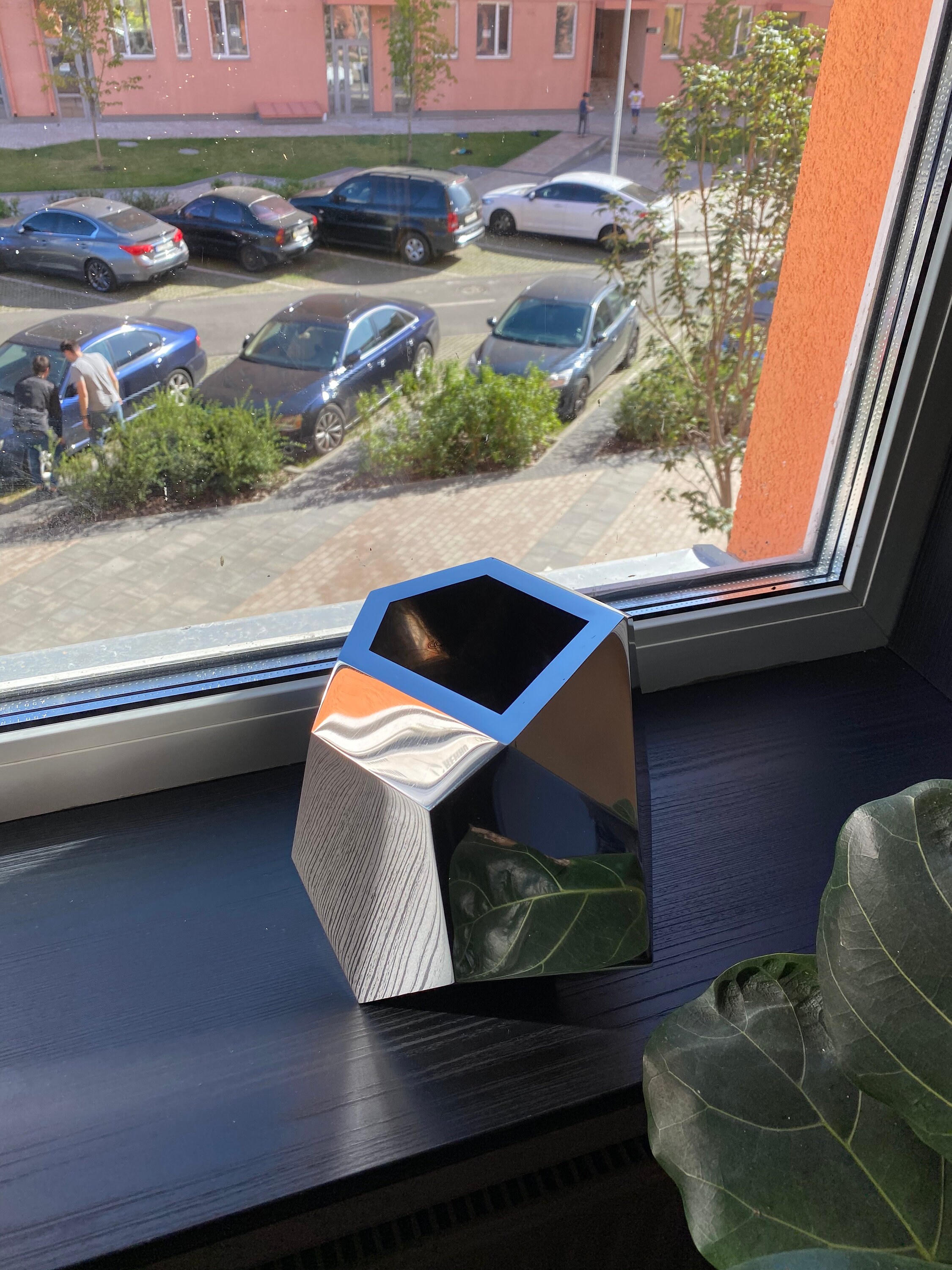 Polygonal Metal Stainless Steel Planter Flower Pot Low Poly Art Mirror ...