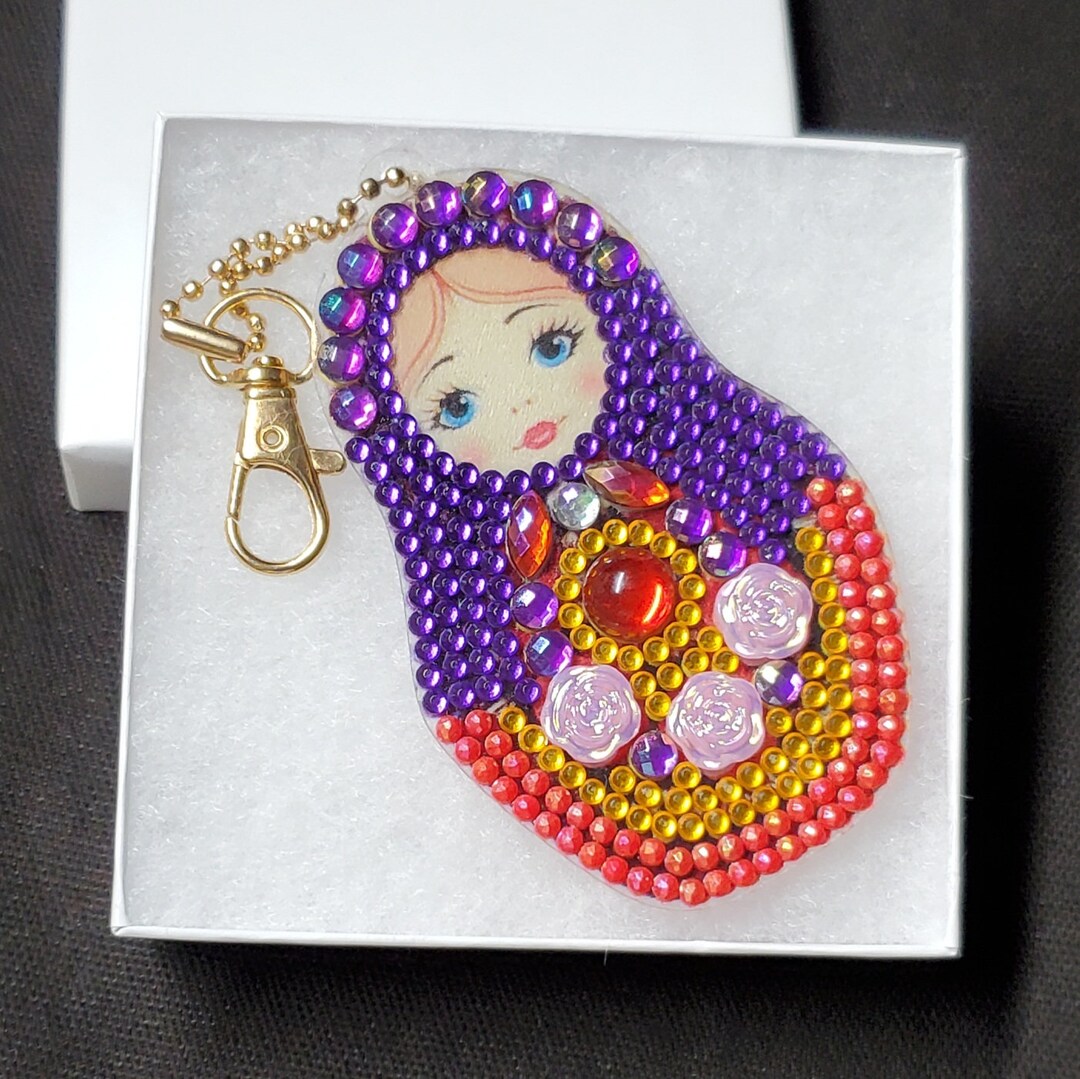 Russian Matryoshka Doll Keychain, Tree Ornament, FREE SHIPPING - Etsy