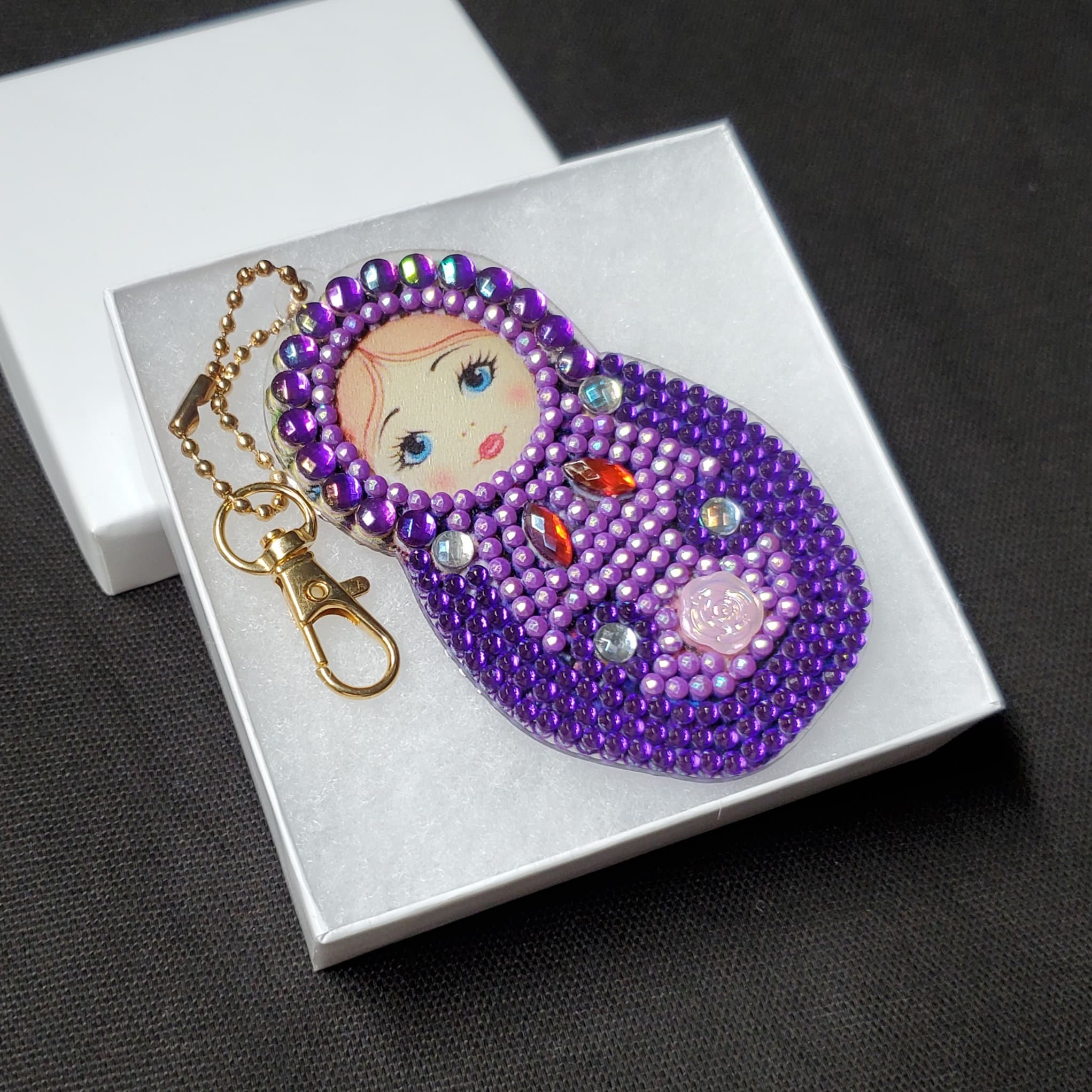 Russian Matryoshka Doll Keychain, Tree Ornament, FREE SHIPPING - Etsy