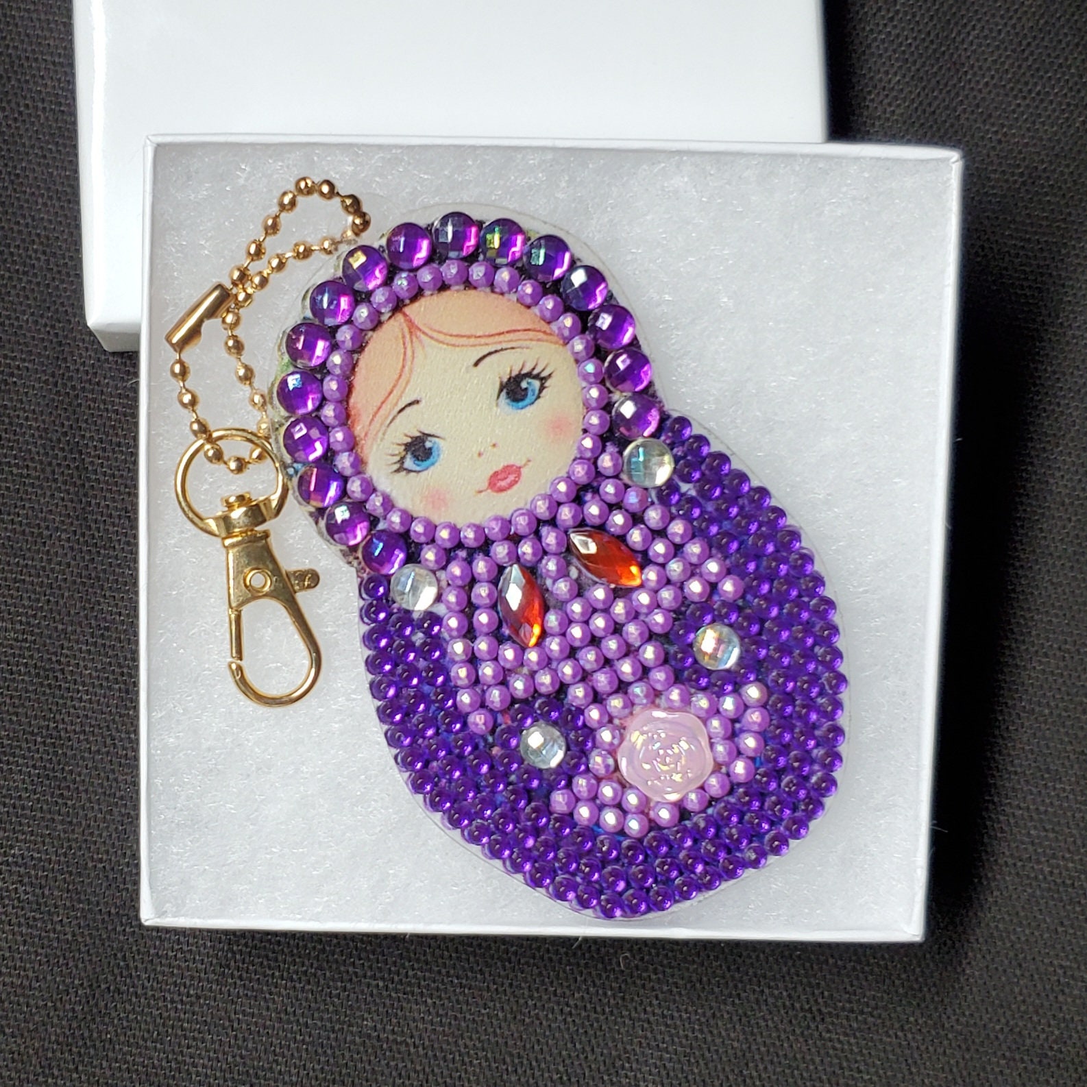 Russian Matryoshka Doll Keychain, Tree Ornament, FREE SHIPPING - Etsy