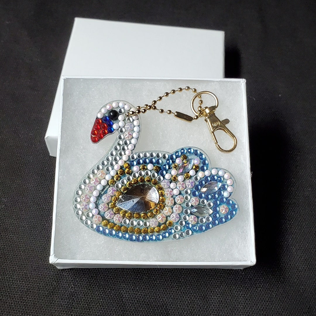 White Swan Keychain and Ornament, FREE SHIPPING - Etsy