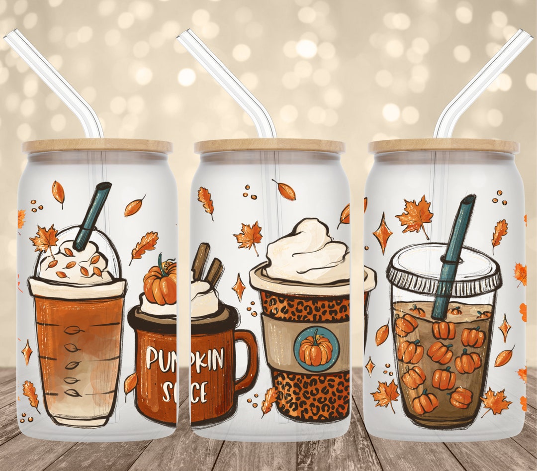 Custom Coffee Cup Fall Coffee Cup Iced Coffee Cup Pumpkin - Etsy