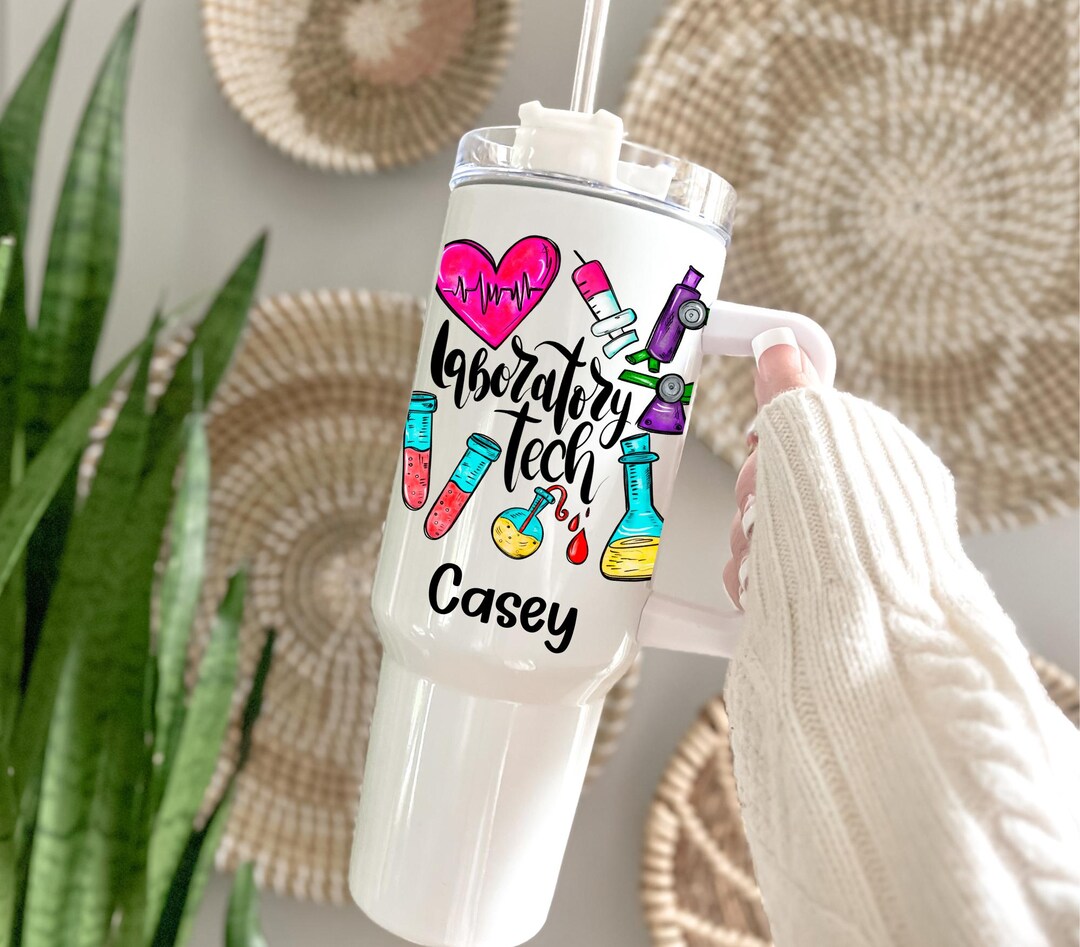 Personalized Lab Tech Tumbler – Custom Lab Tech Cup – 40oz, 20oz, or ...