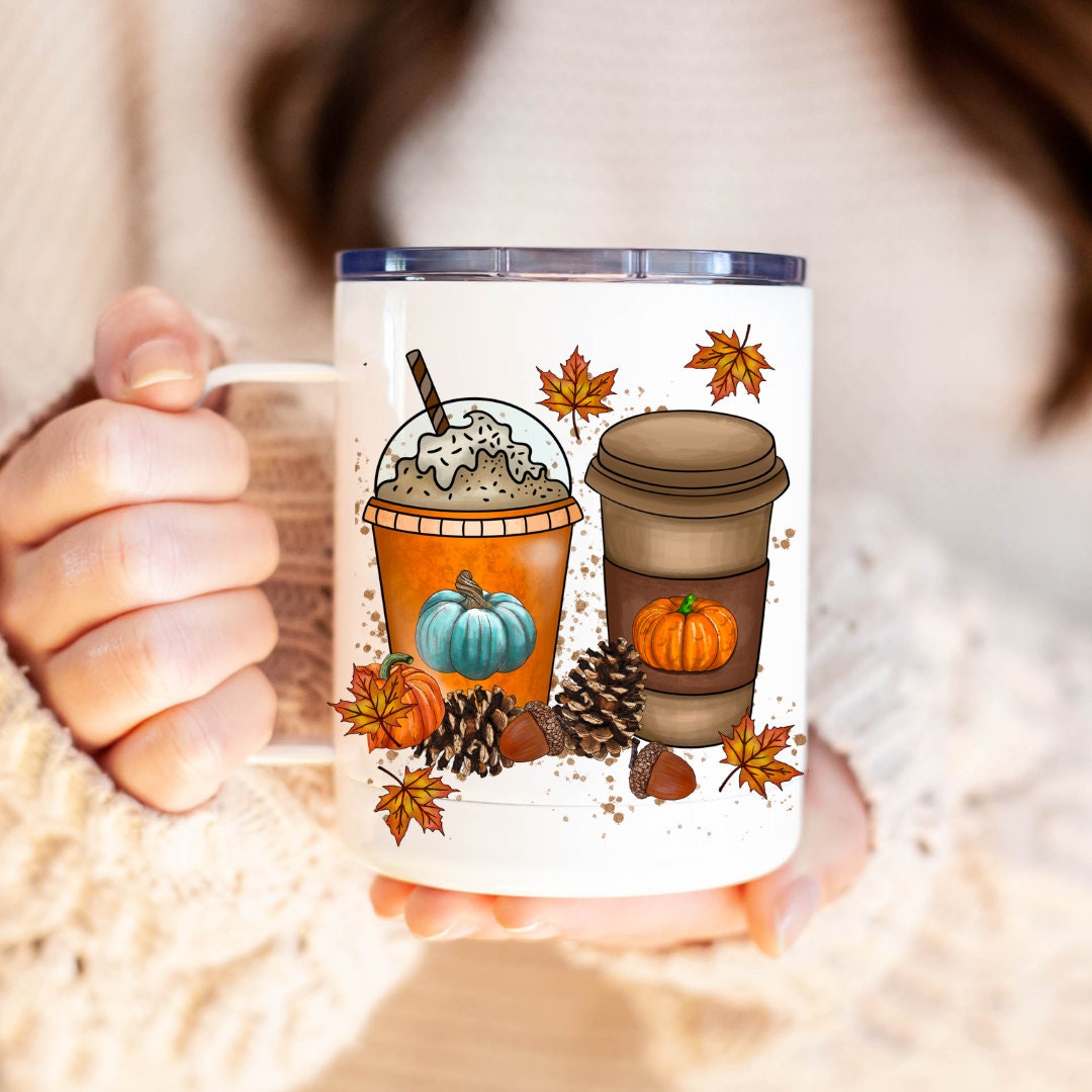 Autumn Coffee Mug, Fall Insulated Coffee Cup for Fall, Fall Pumpkins ...