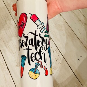 Lab Tech Personalized Tumbler, Laboratory Technician Tumbler Gift ...