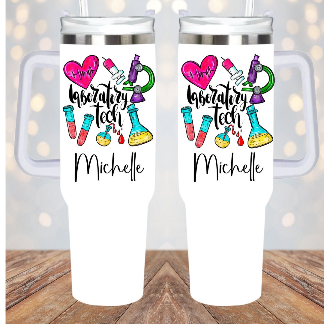 Lab Tech Personalized Tumbler, Laboratory Technician Tumbler Gift ...