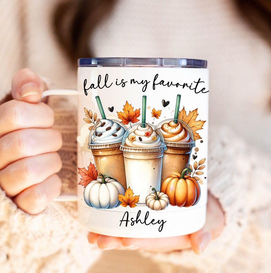 Autumn Coffee Mug, Fall Insulated Coffee Cup for Fall, Fall Pumpkins ...