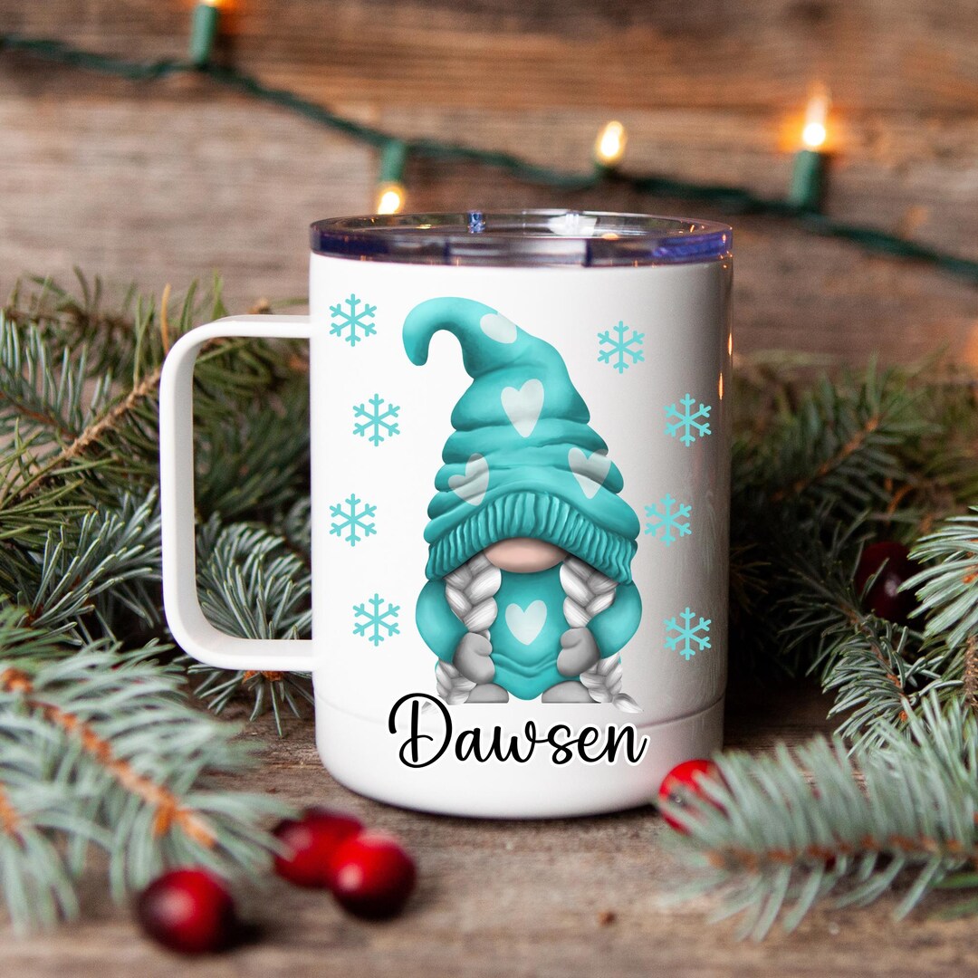 Gnome Coffee Cup, Custom Gnome Coffee Mug, Holiday Coffee Mug, Gnome ...