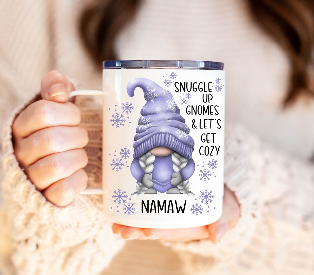 Gnome Coffee Cup, Custom Gnome Coffee Mug, Holiday Coffee Mug, Gnome ...
