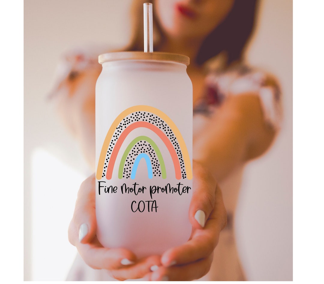 Occupational Therapy Cup for COTA, Fine Motor Promoter OT Frosted Glass ...