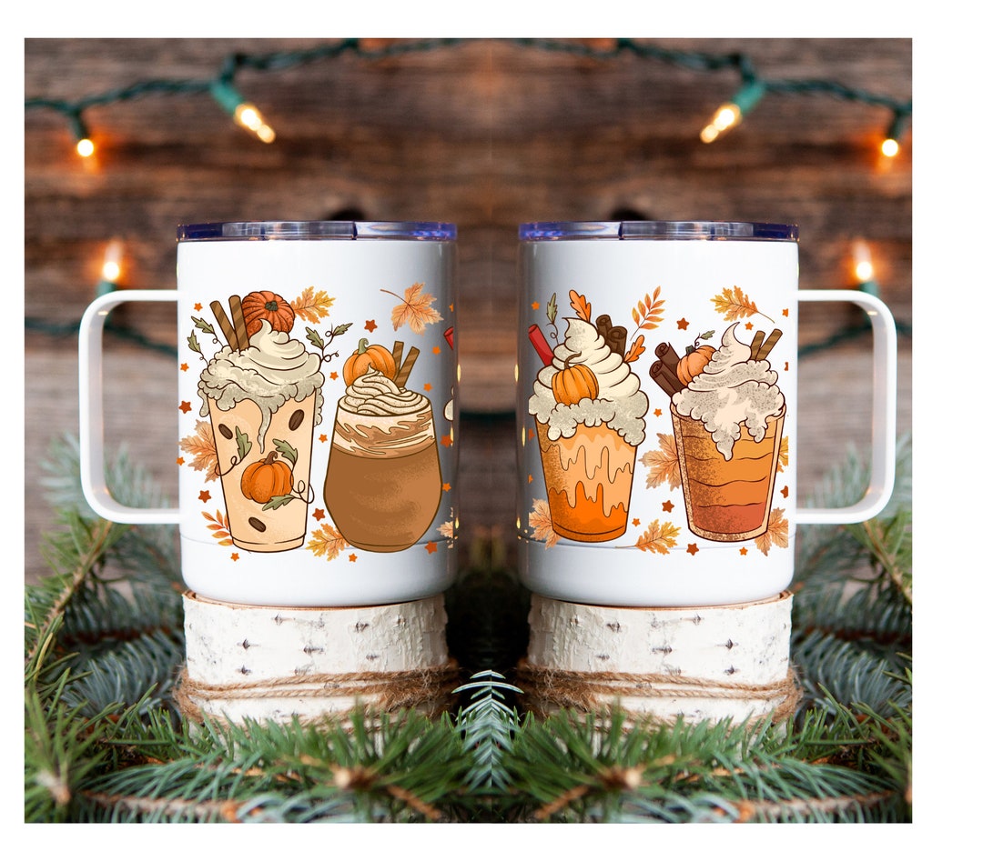 Insulated Fall Coffee Cup, Fall Leaves Coffee Mug, Autumn Leaves Coffee ...