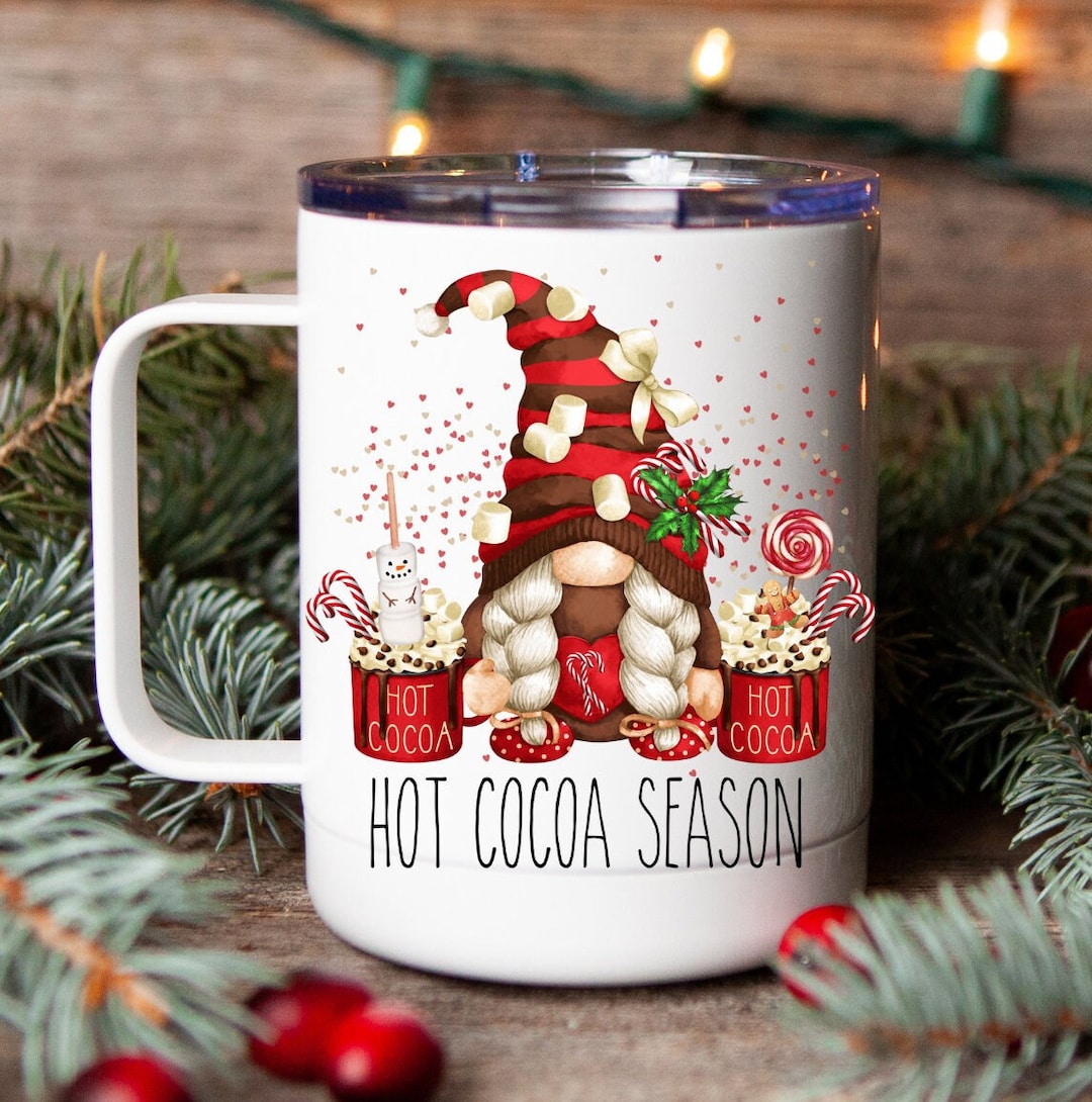 Gnome Coffee Cup, Custom Gnome Coffee Mug, Holiday Coffee Mug, Gnome ...