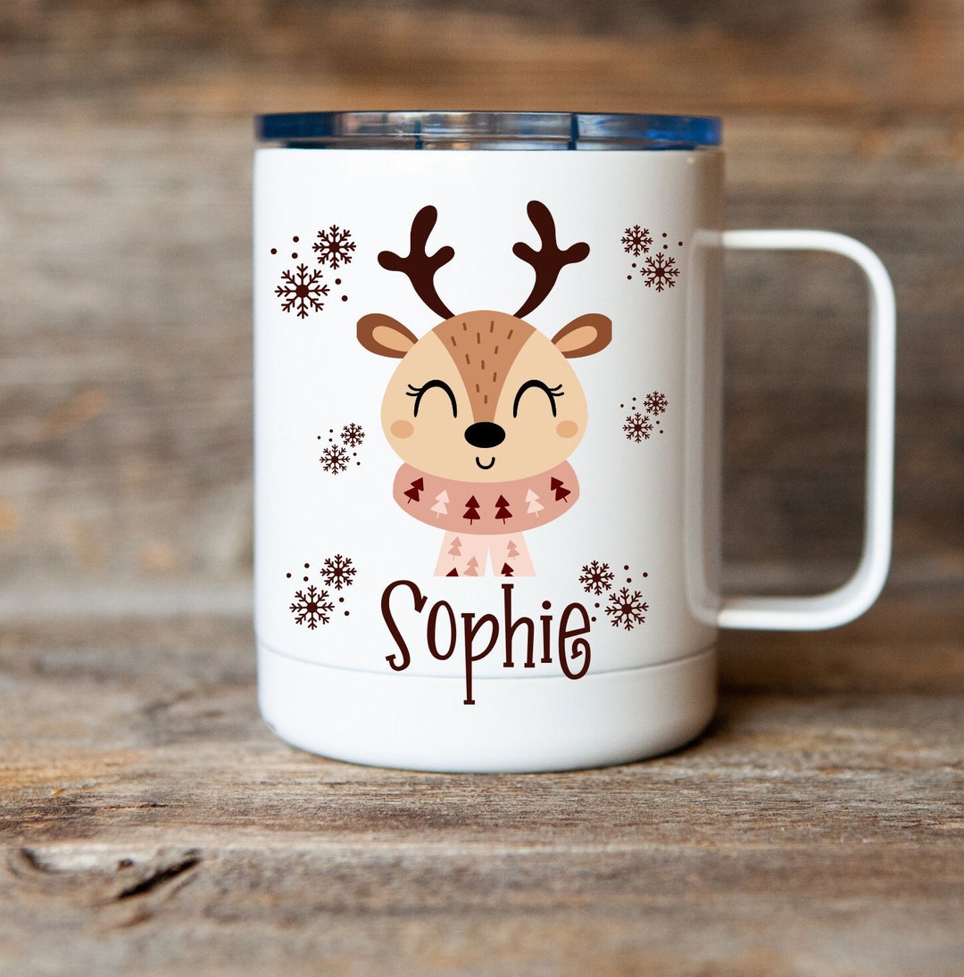 Custom Kid's Hot Cocoa Mug, Christmas Kid's Personalized Hot Cocoa Mug ...