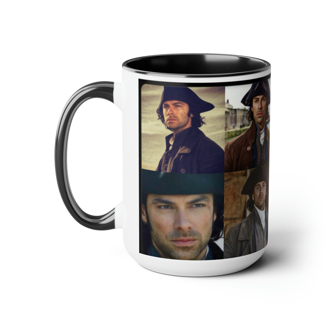 Aidan Turner, Poldark, Hobbit, Being Human Collage Two-tone Coffee Mugs ...