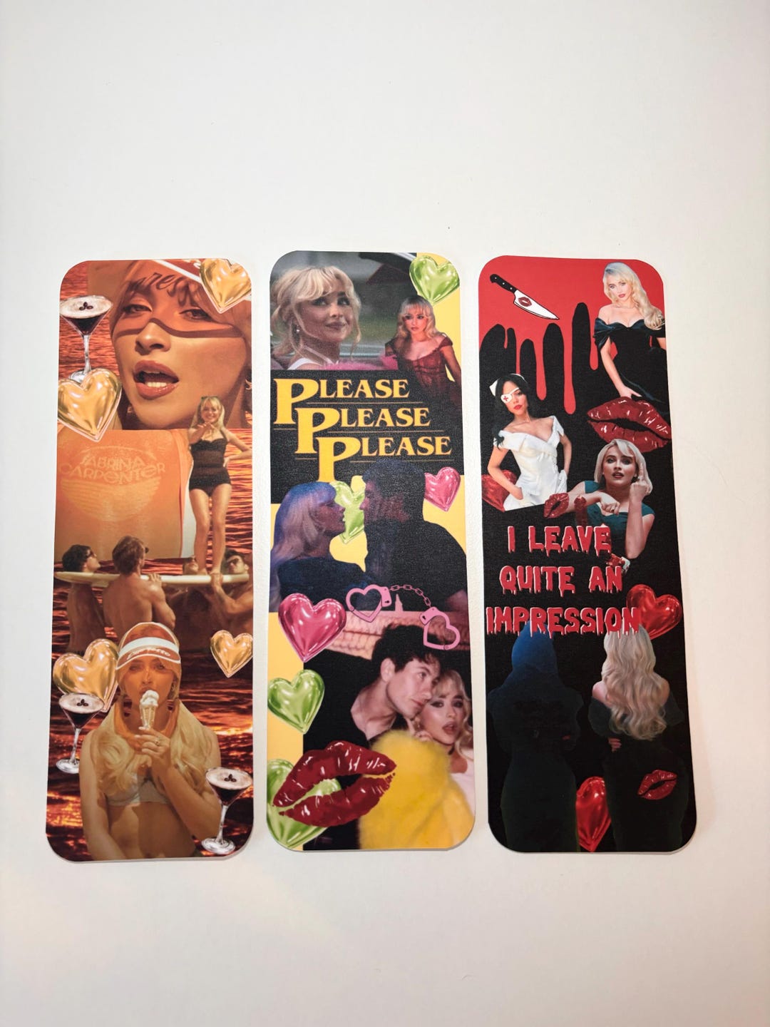 Sabrina Carpenter Inspired Bookmarks - Etsy