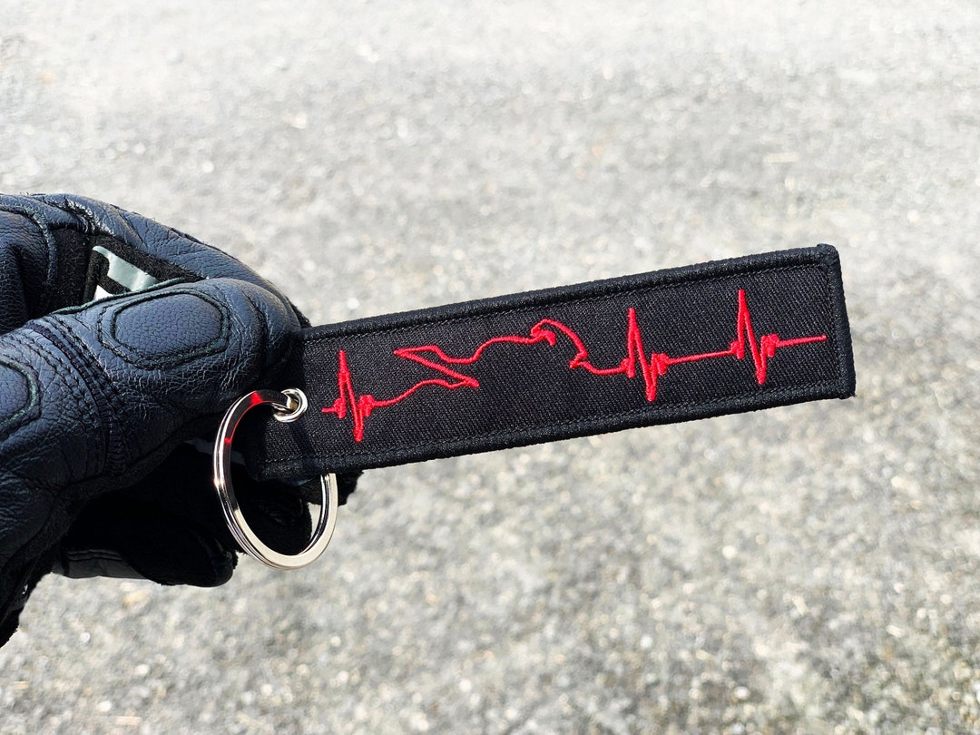 Biker Heartbeat Key Tag for Motorcycles, Scooters, Cars & Gifts - Etsy