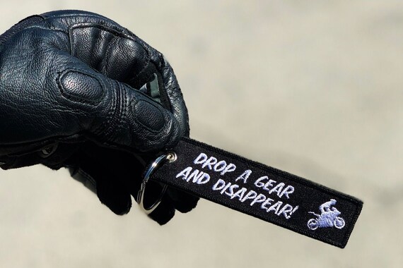 Drop a Gear and Disappear Key Tag Keychain Lanyard for | Etsy