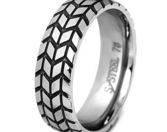 Mens Motorcycle Tire Ring - Etsy