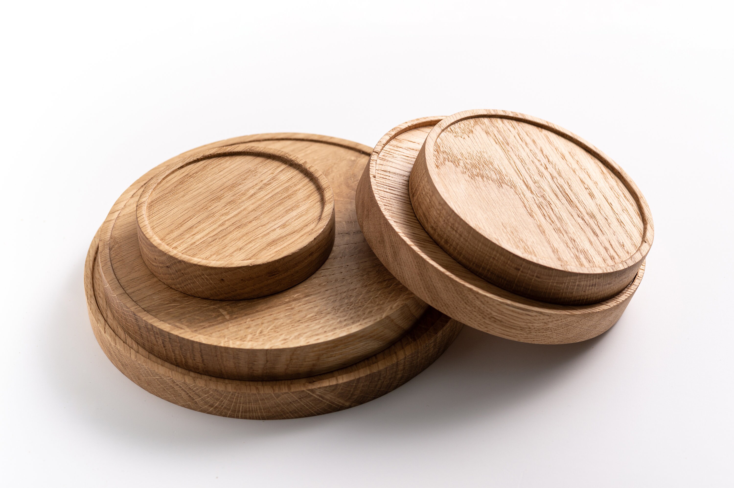 SET of Round Wooden Shelves Small Floating Shelf Modern - Etsy