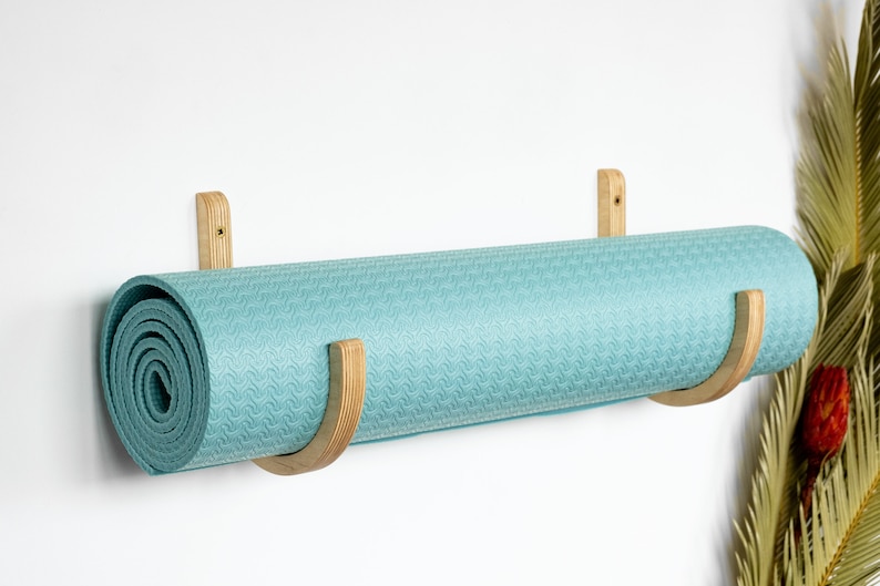 Wooden Wall Holders for Yoga 6.5 Diametr Mat Wall Mount - Etsy