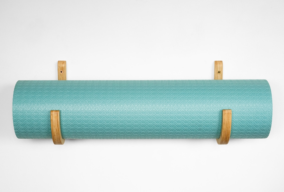 Wooden Wall Holders for Yoga Mat Wall Mount Yoga Mat Hook Foam - Etsy