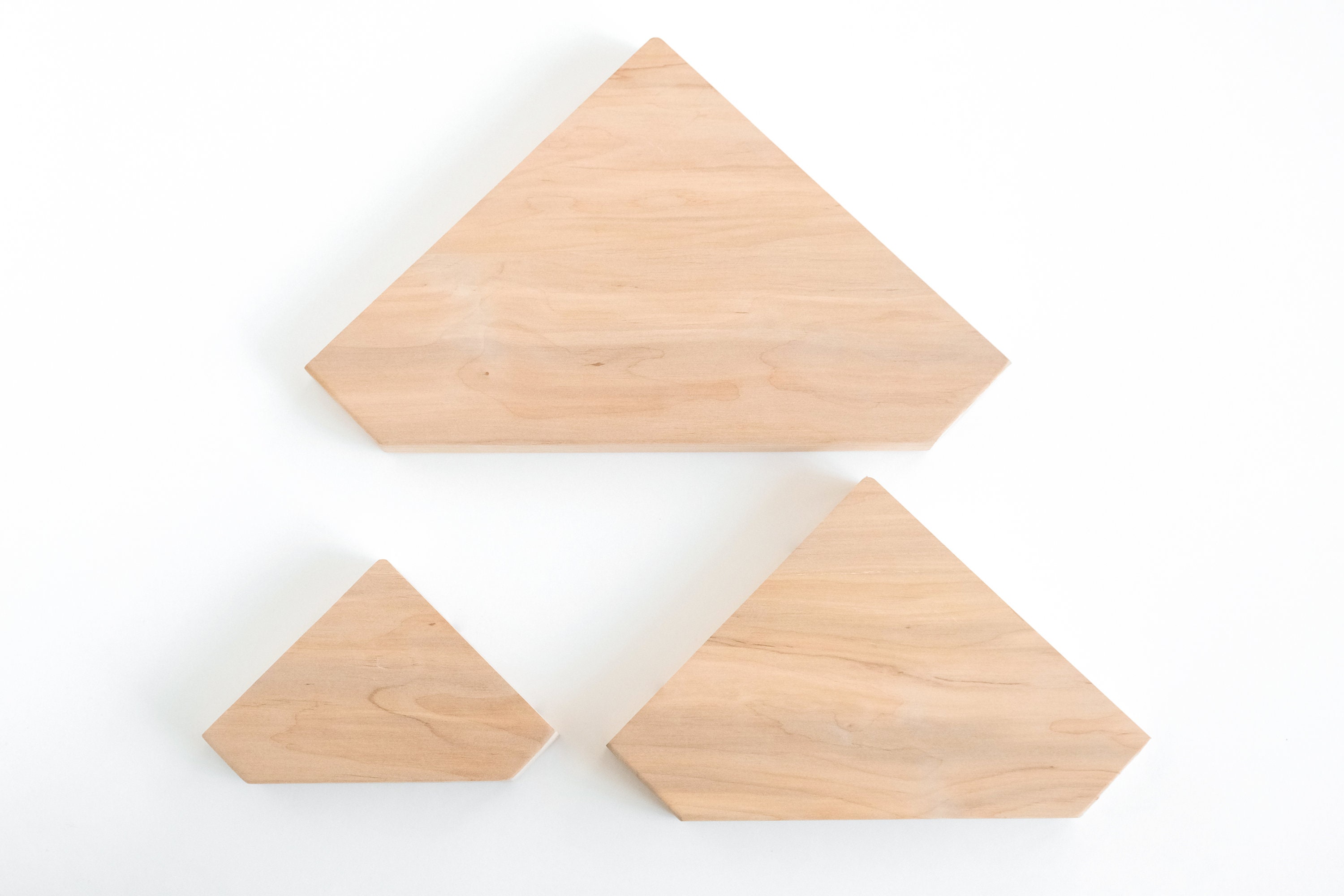 Set of 1 2 or 3 Pentagonal Corner Shelf Floating Rustic - Etsy