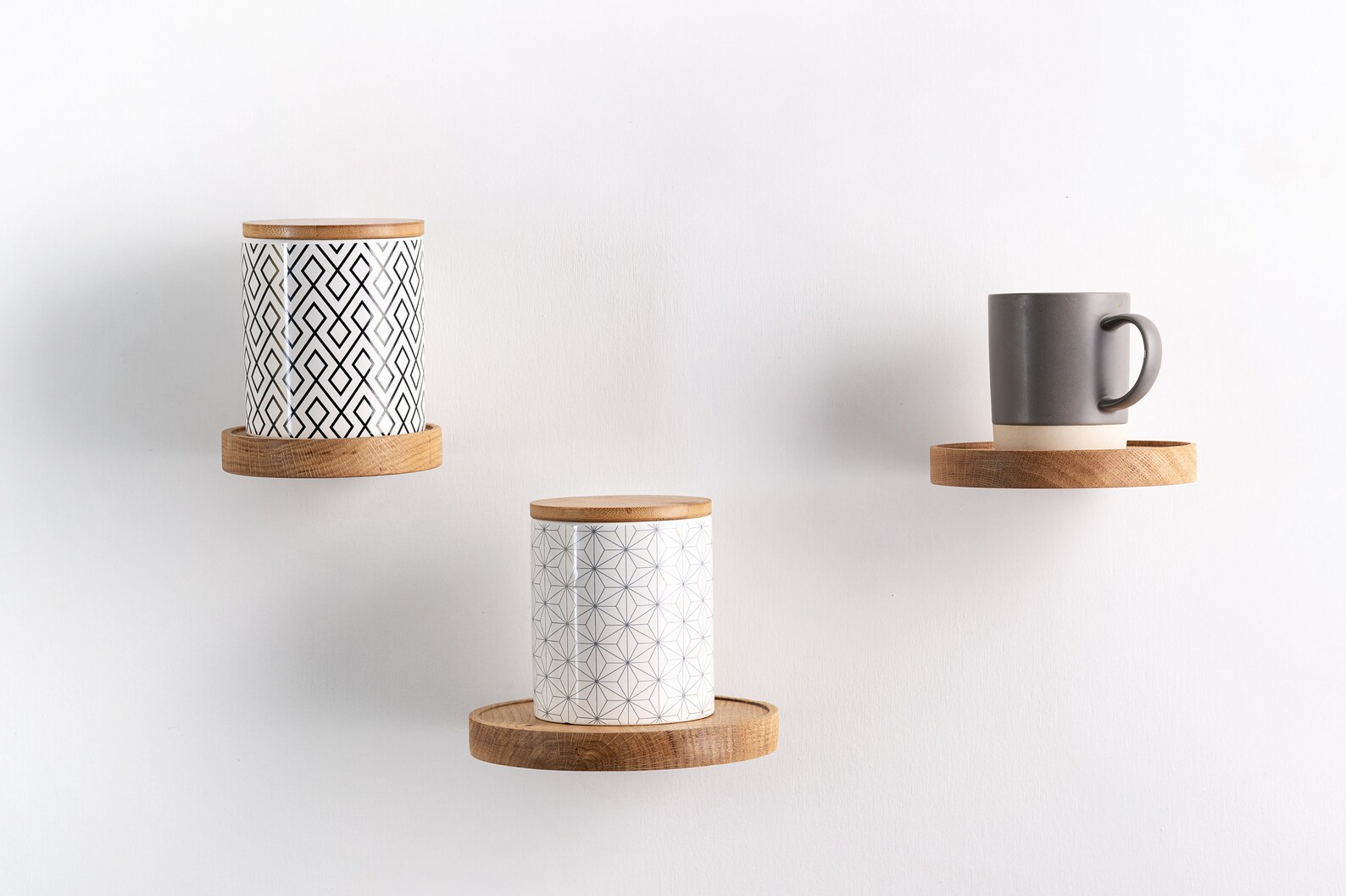 Small Round Shelf, Plant Shelf, Wall Plant Holder, Floating Shelf ...