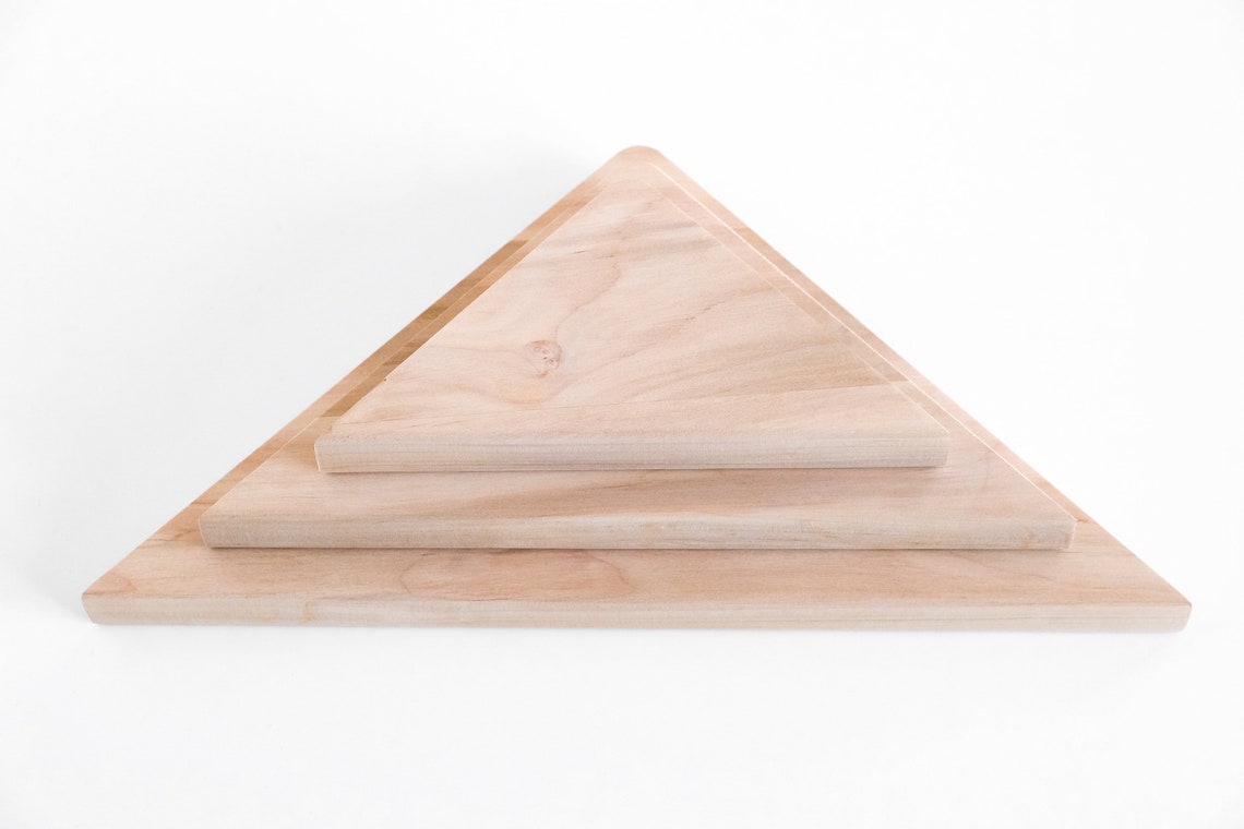 Set of 1 2 or 3 Triangle Corner Shelves Floating Shelves - Etsy