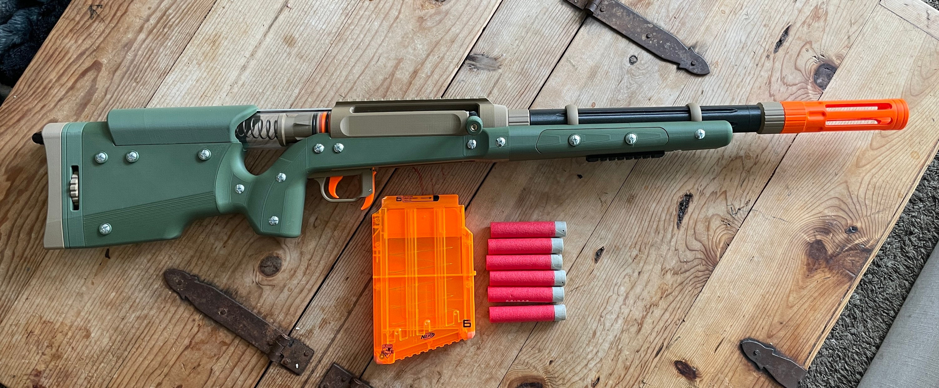 Nerf Sniper Bolt Action Blaster-ranger Series | Etsy Canada