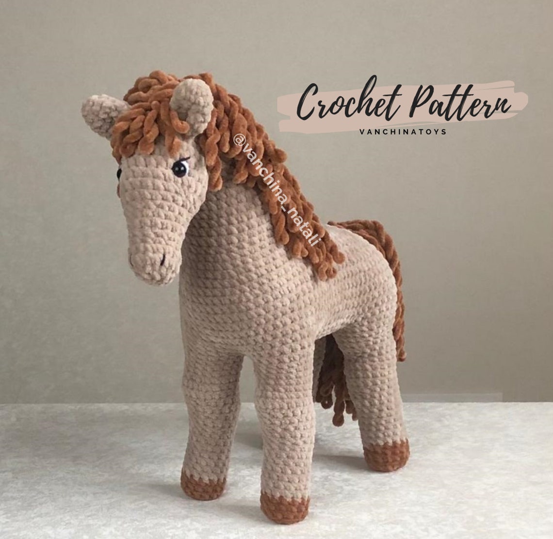The horse: Crochet Pattern | Etsy