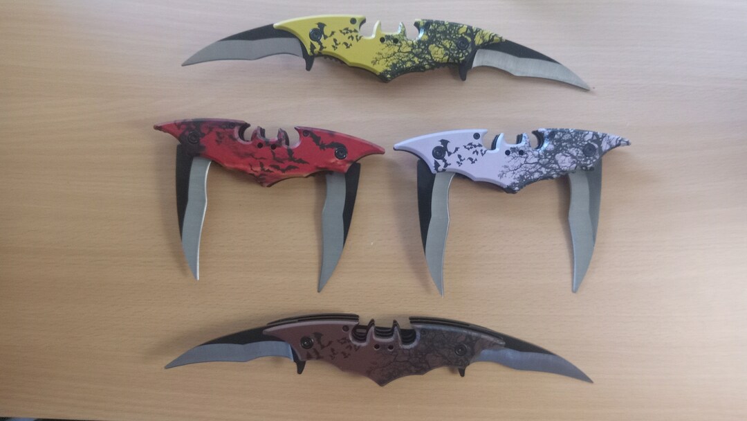 Bats in Trees Double Blade Spring Assisted Folding Pocket Knife - Etsy