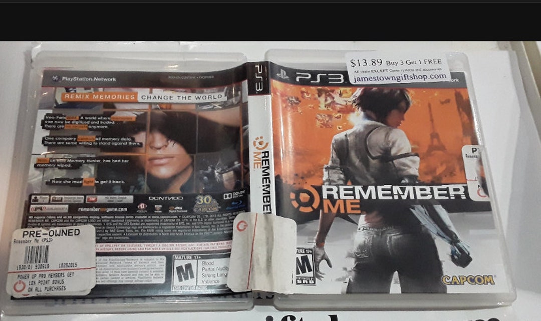 Remember Me PS3 Video Game Used Tested Complete Rare Vintage Game - Etsy