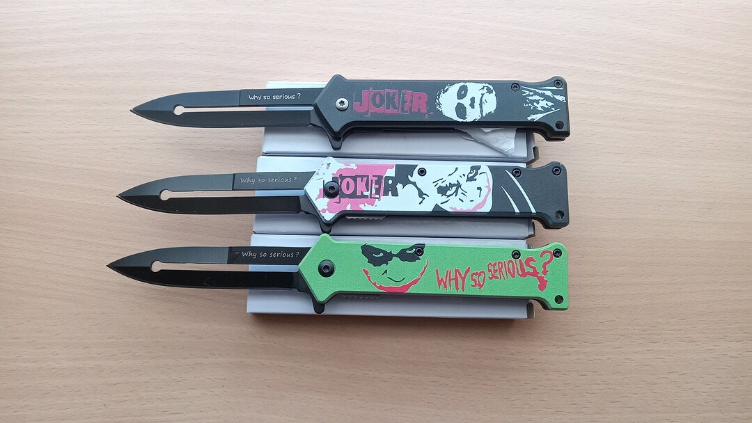 Joker Split Blade 3.2 Ounce Spring Assisted Folding Knife - Etsy