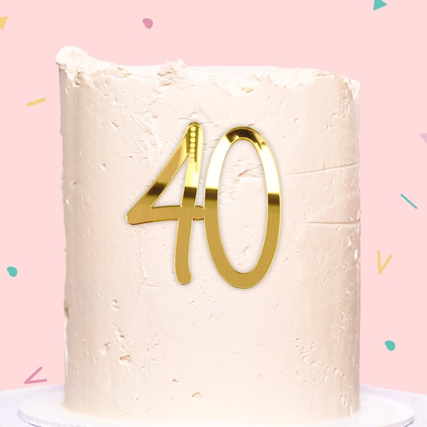 Number Cake Topper - Etsy