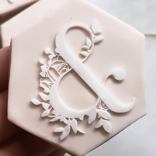 Floral Amersand Reverse Embosser Stamp - Etsy