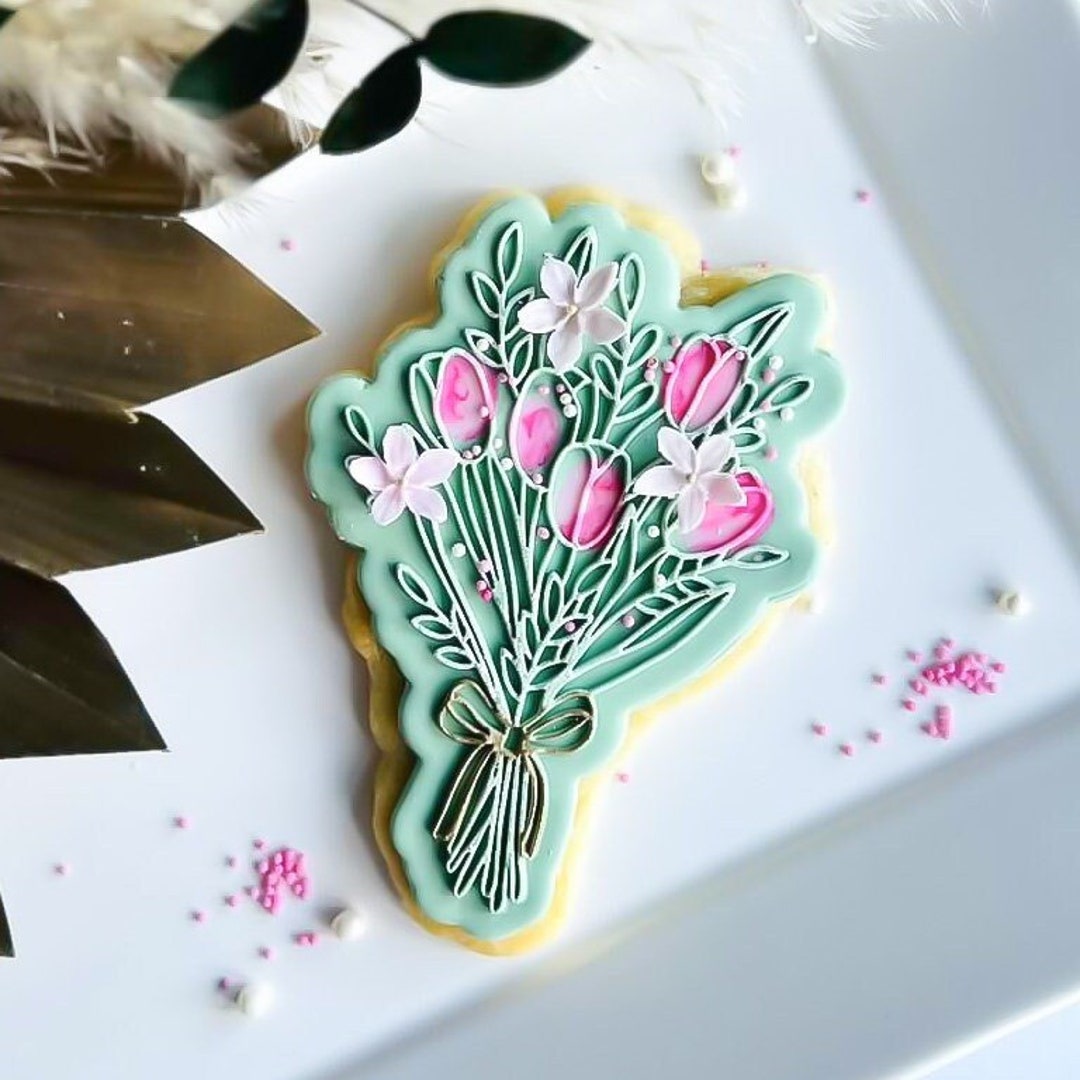 Bunch of Flowers Embosser & Matching Cookie Cutter Set - Mothers Day ...