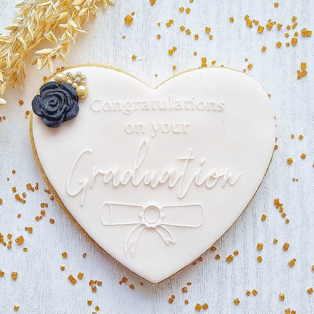 Graduation Embosser Stamp - Congratulations on Your Graduation Reverse ...