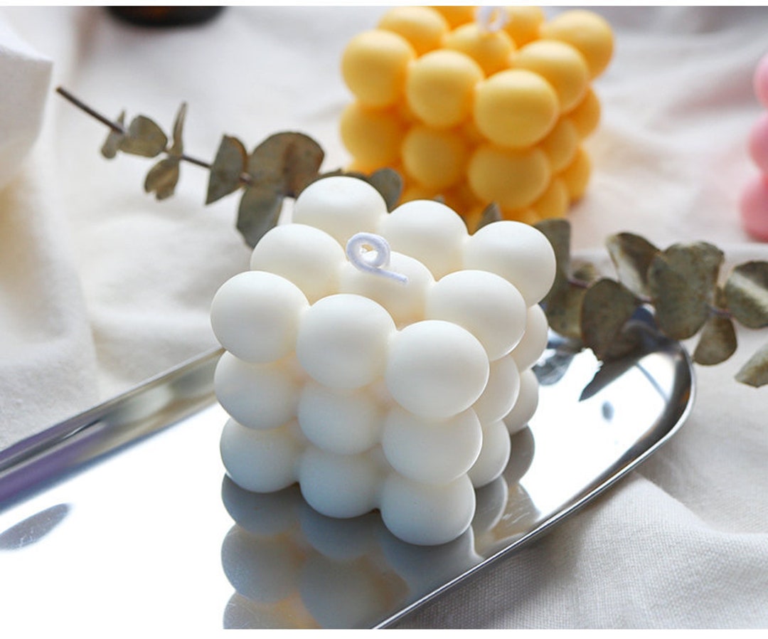 Bubble Candle Mould, 6 Cavity, Silicone Candle Mould, Sphere Rubik's ...