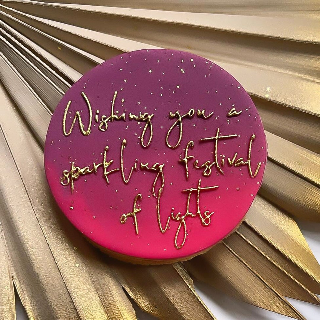 Diwali Embosser - Wishing You A Sparkling Festival of Lights Reverse ...