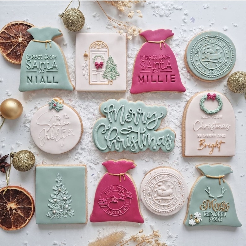 Christmas Reverse Embosser Stamp - Front Door Embosser - Etsy UK