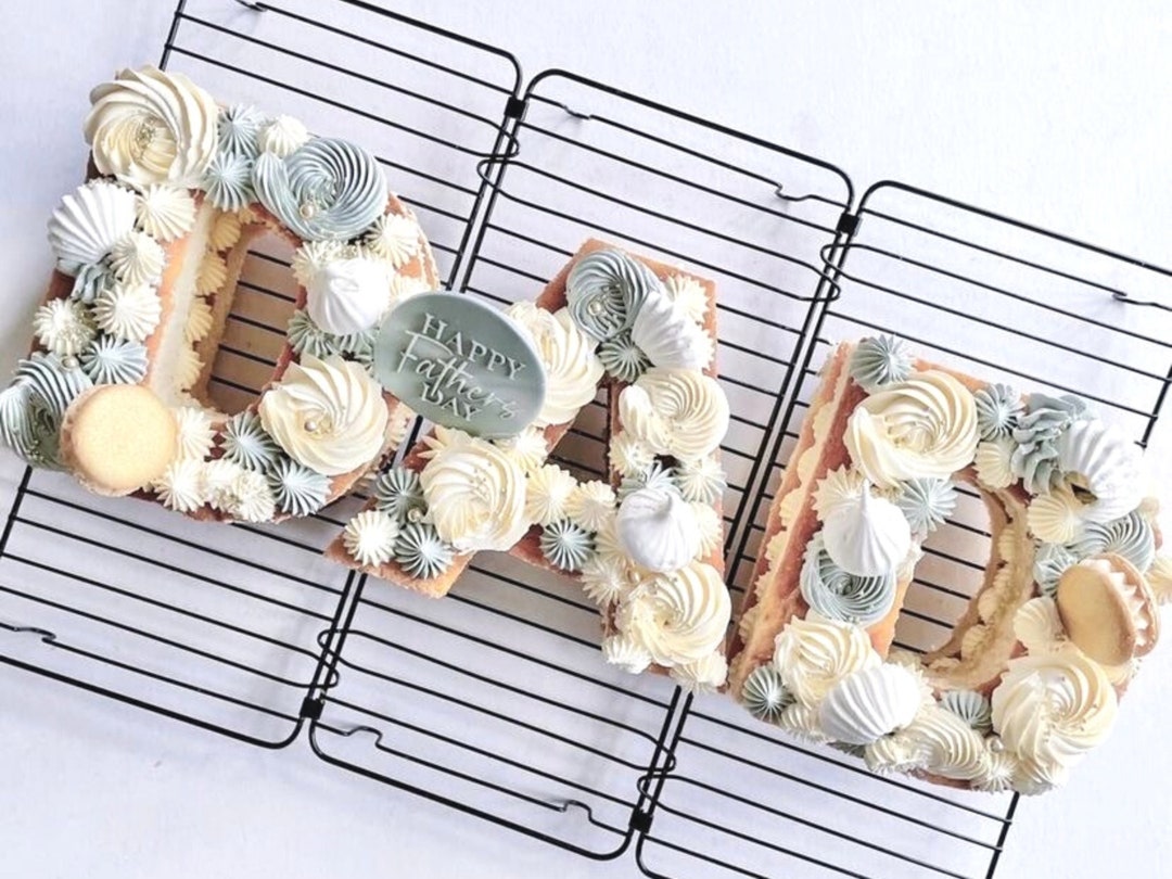 Fathers Day Cake Shape Guide | DAD Cake Stencil | Cut-out Guide for ...