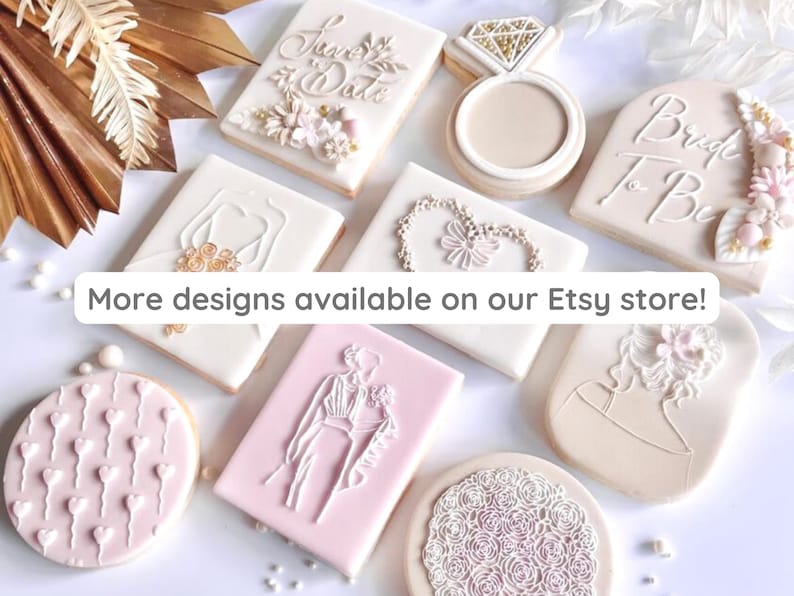 Wedding Ring Embosser & Cookie Cutter Set Diamond Ring - Etsy